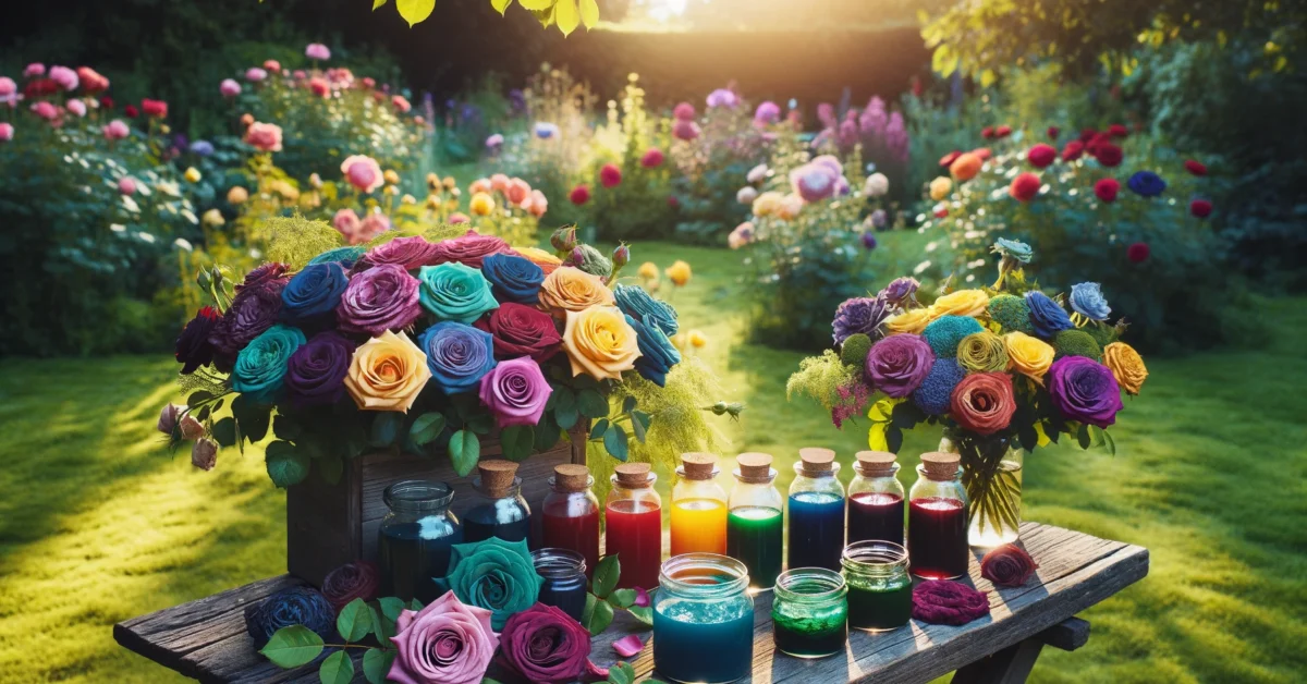 Come colorare le rose in modo naturale