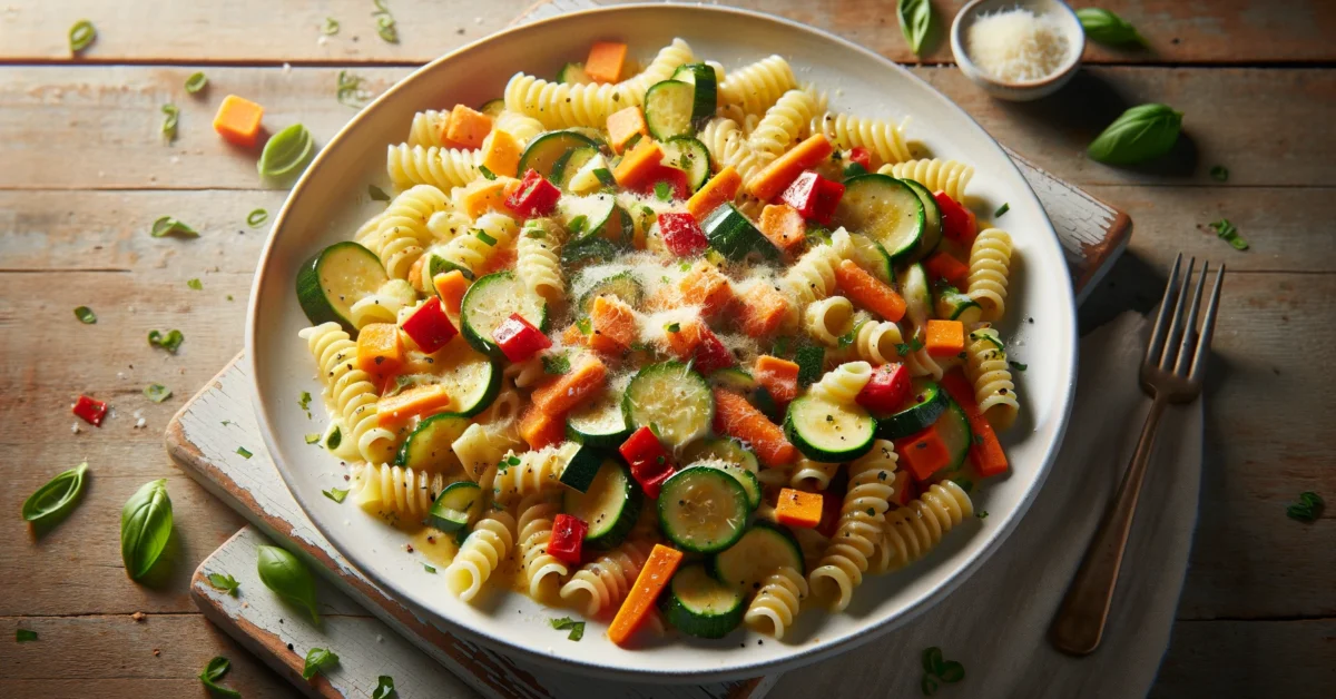 Pasta con verdure e crema di latte: la ricetta facile e veloce