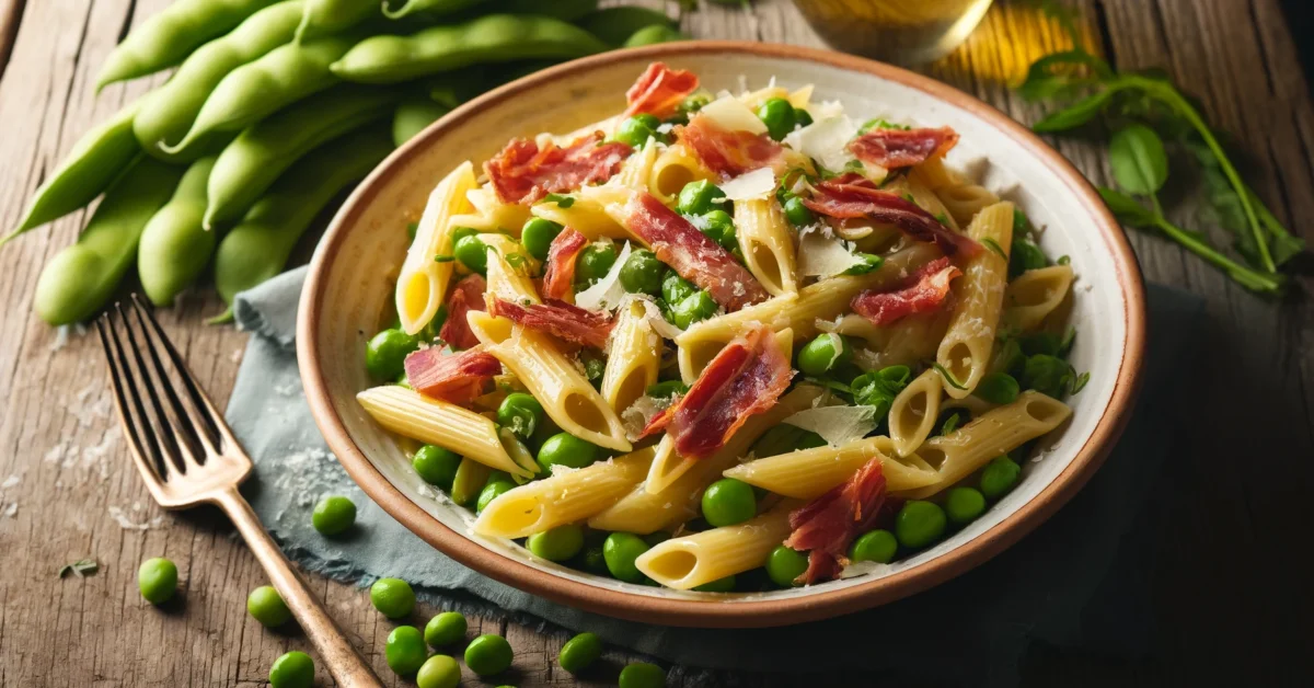 Pasta guanciale e fave: un primo piatto facile e veloce da preparare