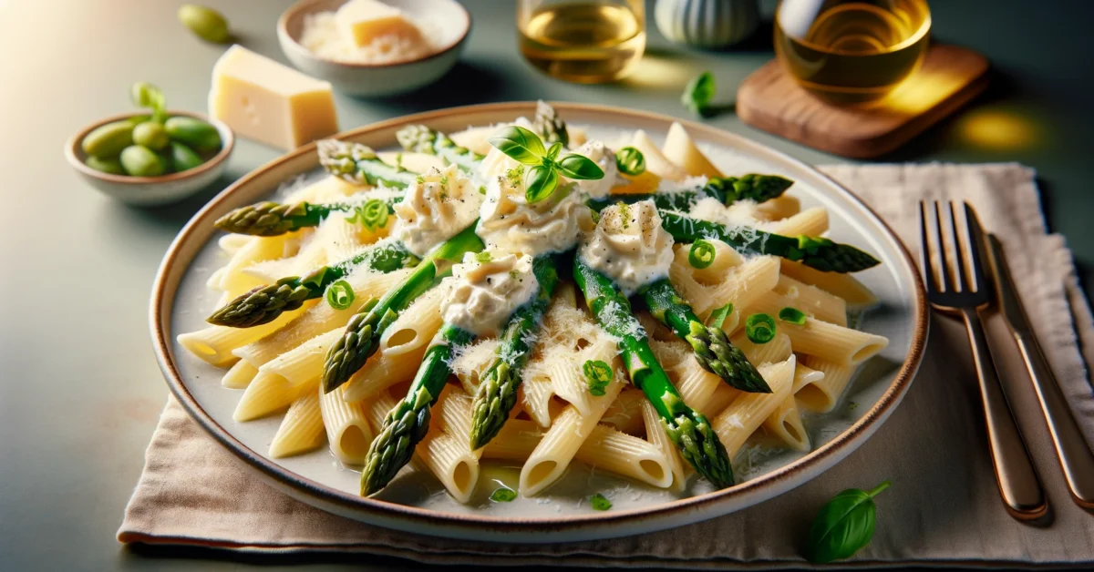 Pasta con crema di asparagi e stracciatella: la ricetta facile e veloce