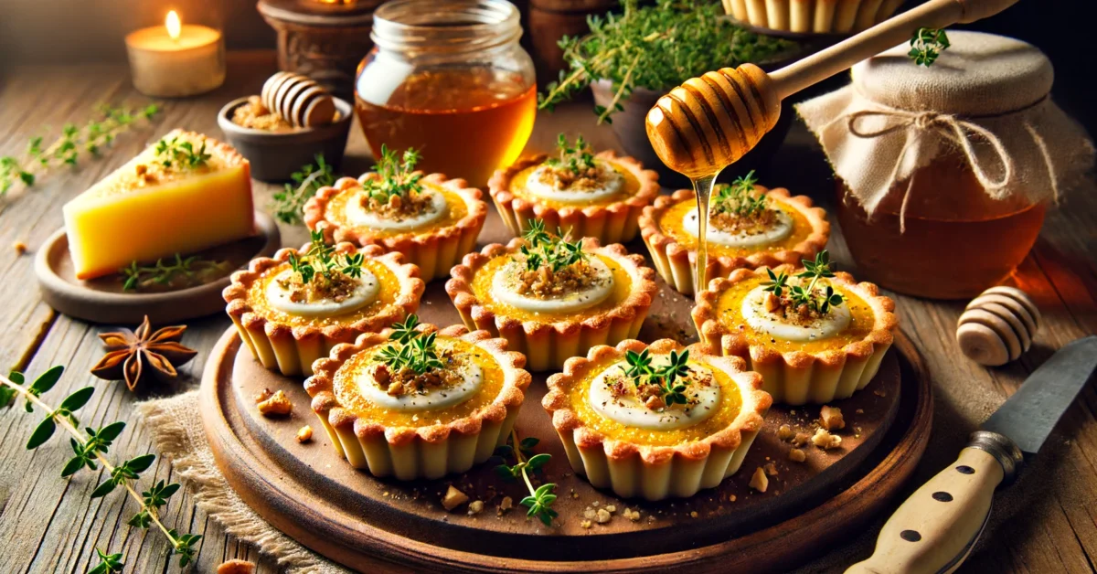 Tartellette formaggio e miele: la ricetta facile per un antipasto sfizioso
