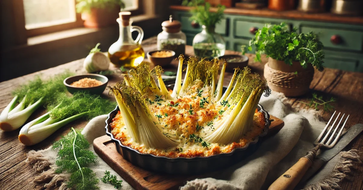 Finocchio gratinato, la ricetta di questo contorno leggero